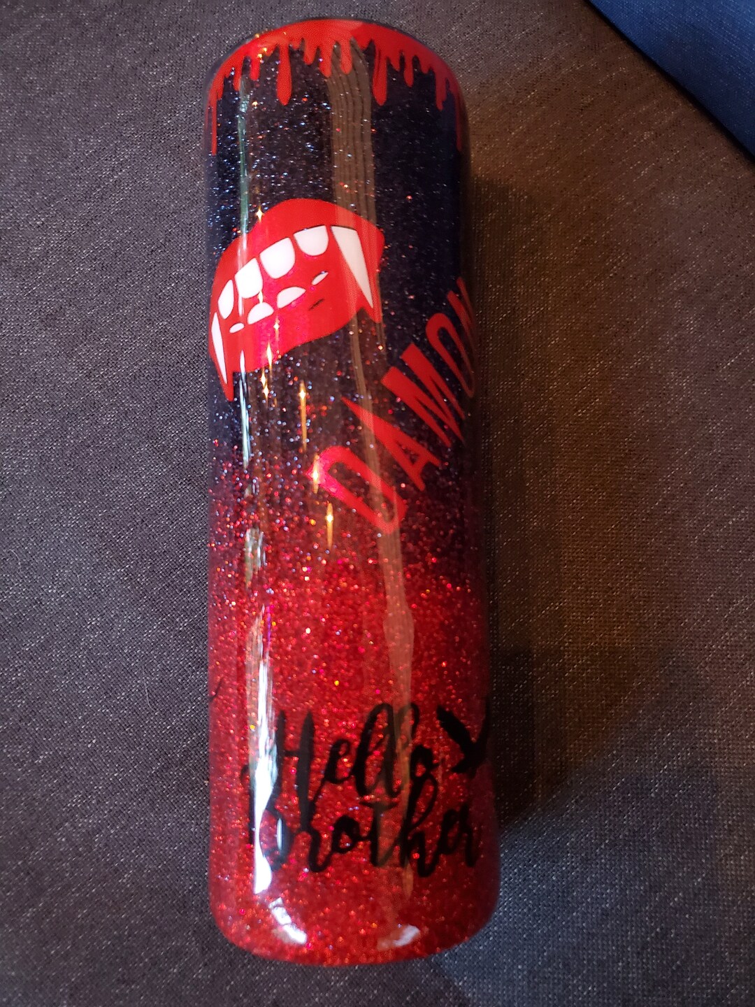 Vampire Diaries Tumbler Glitter Tumbler Vampires No Glitter Tumbler ...