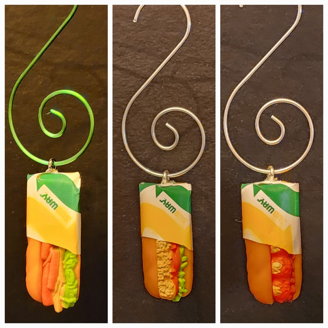 Subway Sub, Footlong Sub Christmas Ornament, 6 Inch Subway, Mini ...