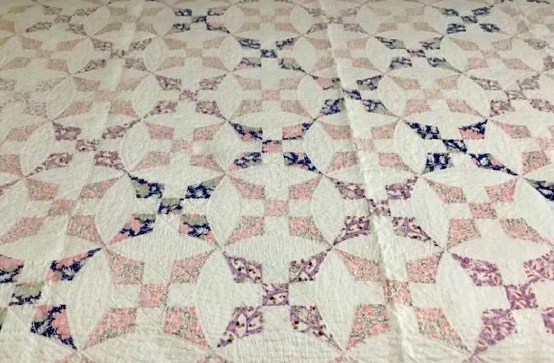 Antique Glorified Nine Patch Quilt - Etsy
