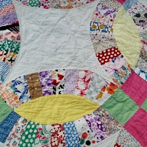 Antique Double Wedding Ring Quilt - Etsy