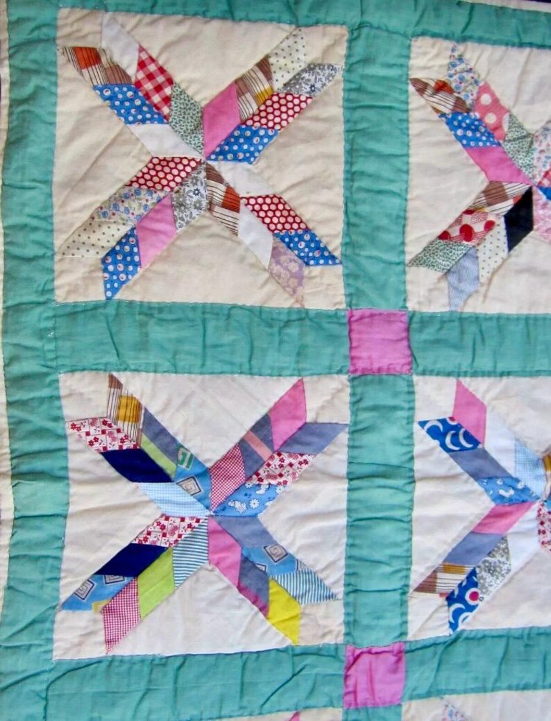 Antique X Marks the Spot Quilt - Etsy