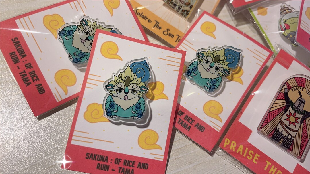 Limited Edition Tama Acrylic Pin - Etsy