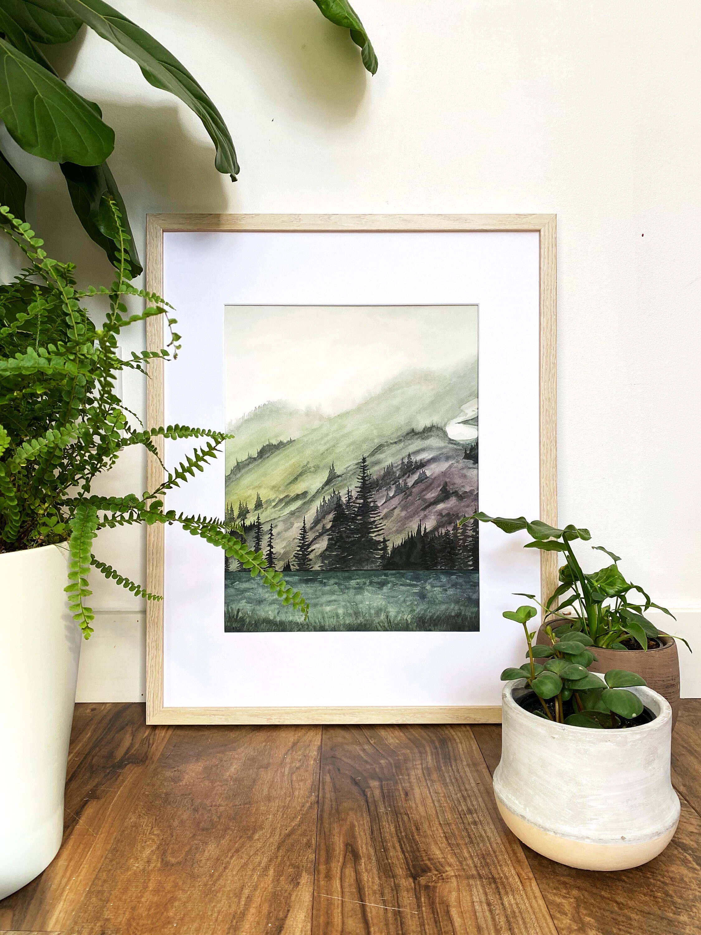 Forest Print Landscape Print Misty Forest Print Nature - Etsy