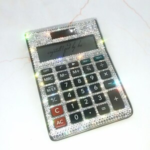 Austrian Crystal Custom Crystallized Calculator Bling Desktop Office ...