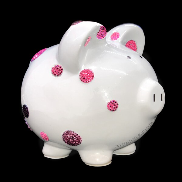 Polka Dot Piggy Bank - Etsy