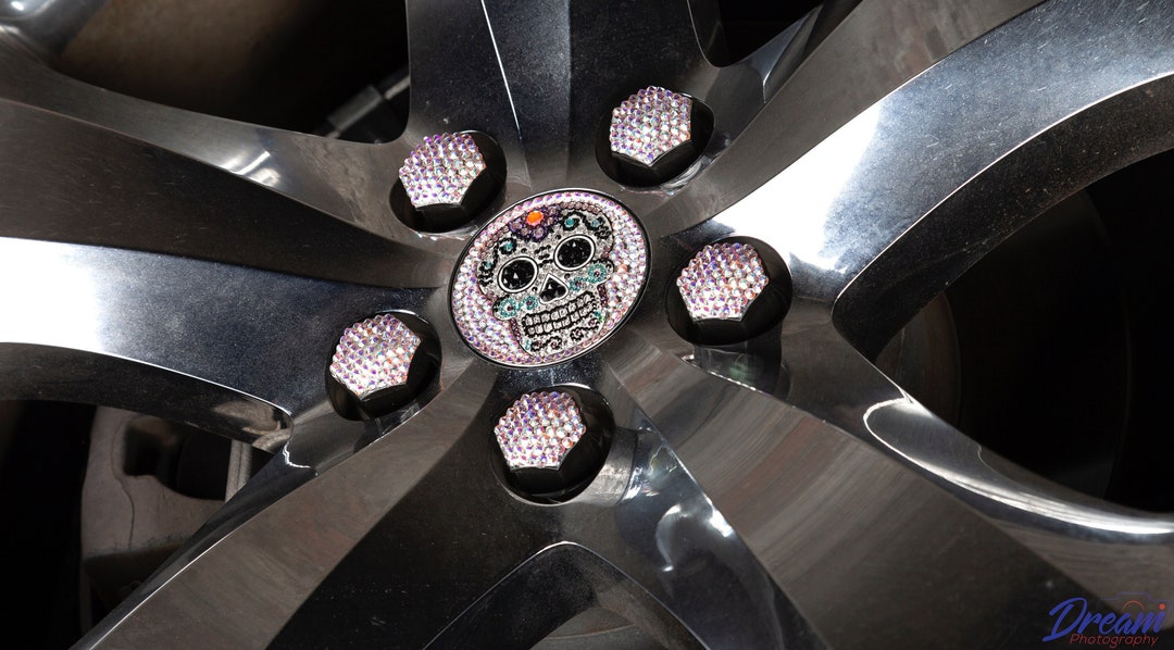 Austrian Crystal Custom Wheel Lug Nut Caps Bling Crystallized Rim ...
