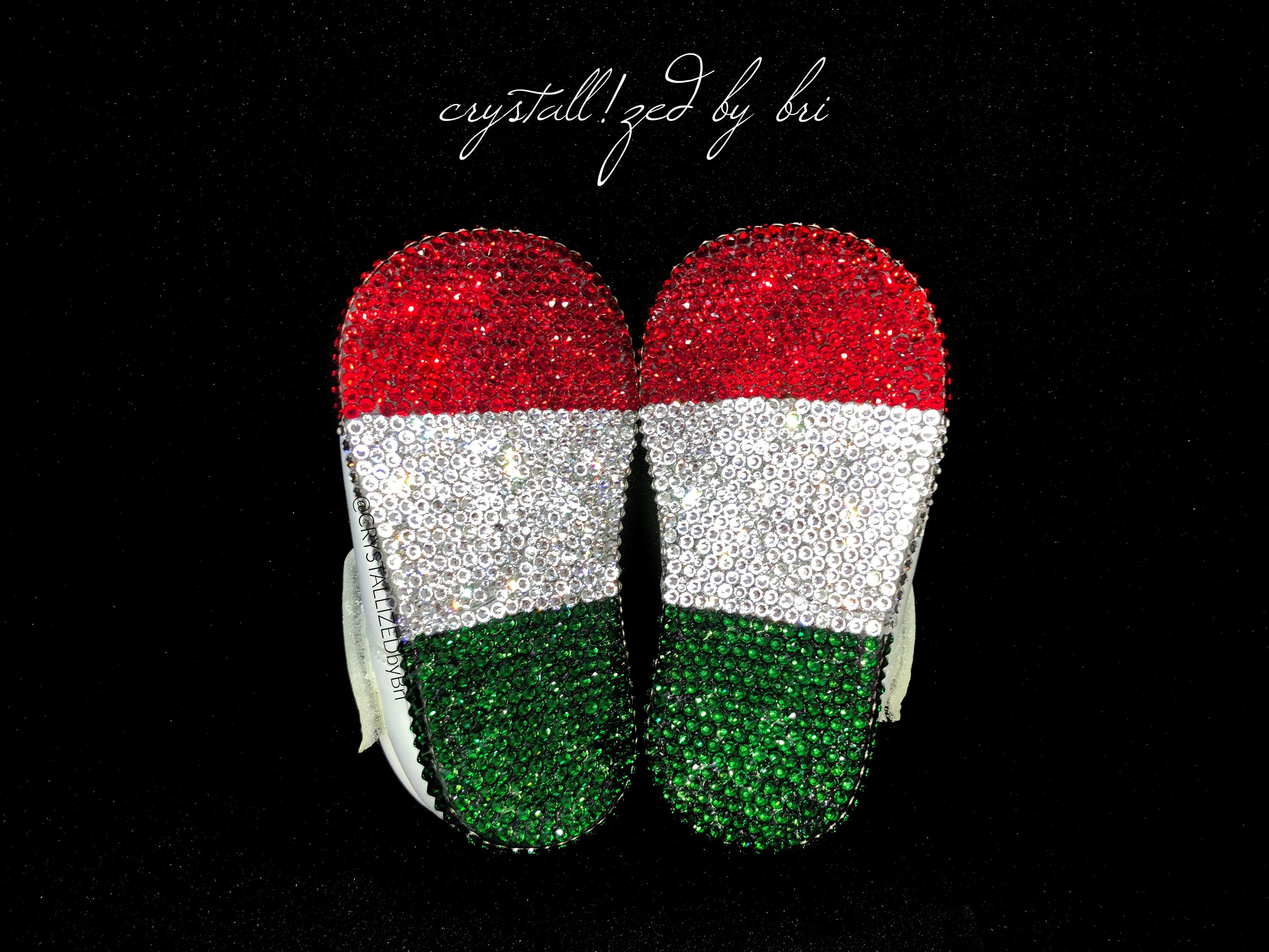 Austrian Crystal Custom Bling Baby Booties Soles Bling Newborn ...