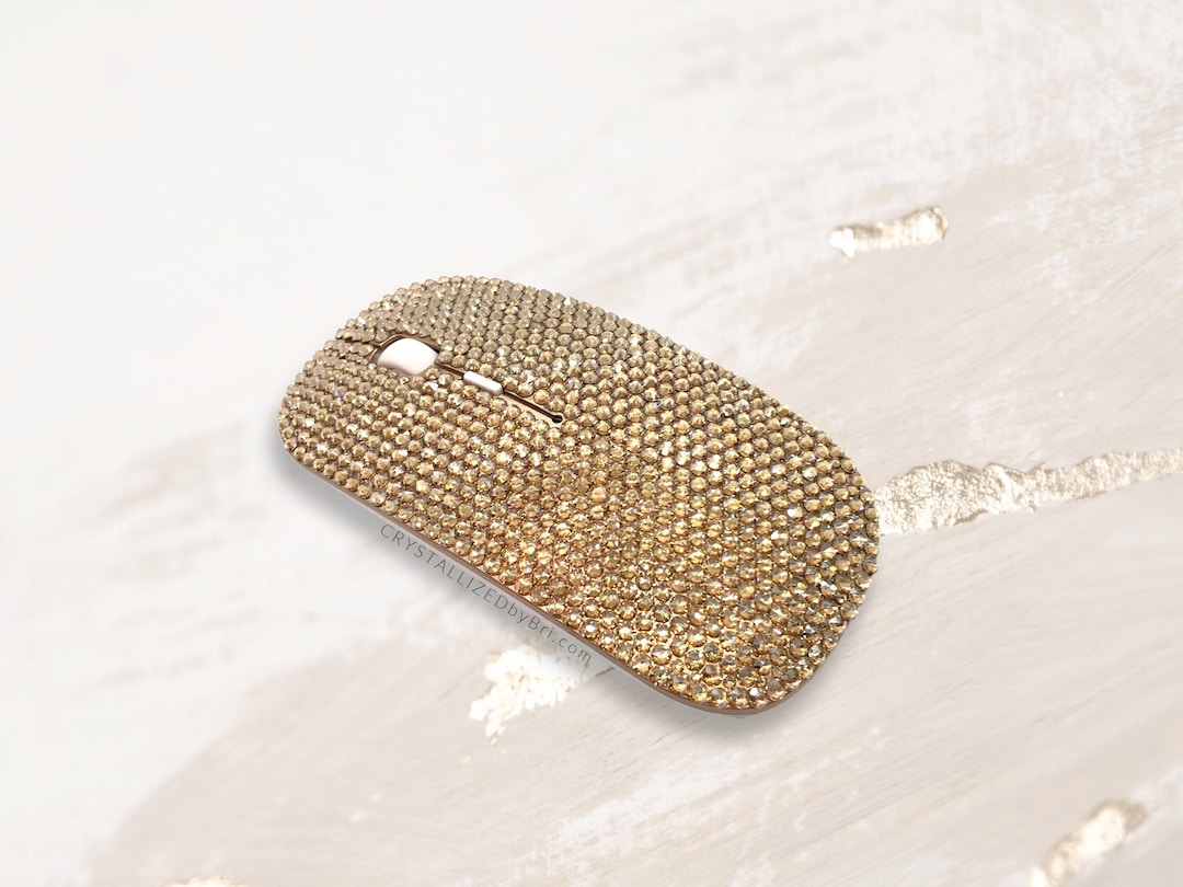 Austrian Crystal Wireless Mouse W/ Genuine Bling Tech Bedazzled Laptop ...