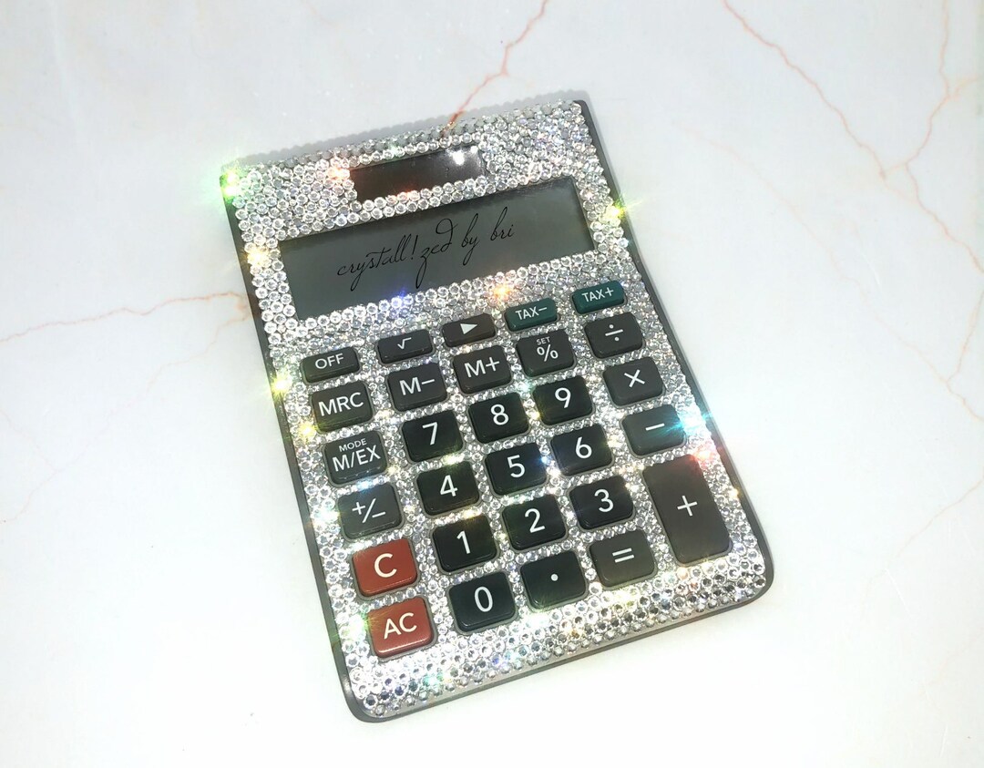 Austrian Crystal Custom Crystallized Calculator Bling Desktop Office ...