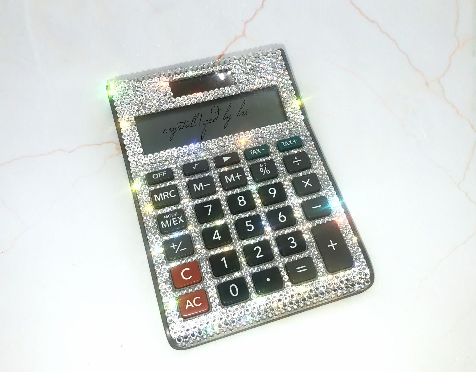 Austrian Crystal Custom Crystallized Calculator Bling Desktop Office ...