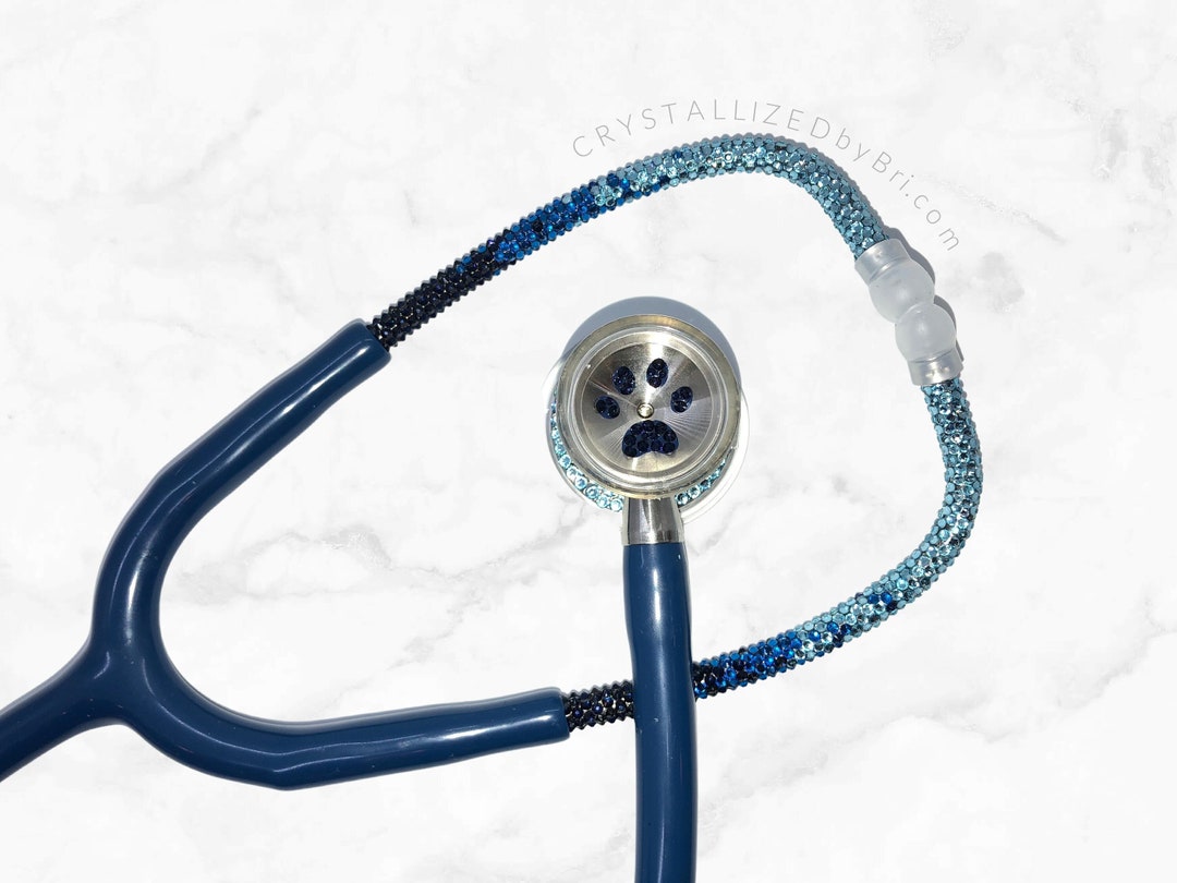 Austrian Crystal Acoustica Stethoscope Ombre Fade Bling Custom Medical ...