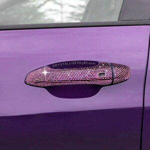 Austrian Crystal Custom Car Door Handles Bling Crystallized Caps Covers ...
