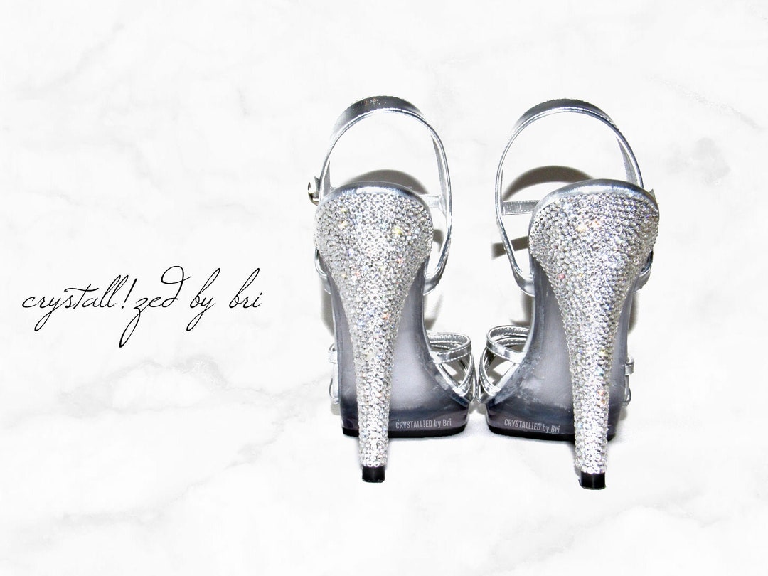 Austrian Crystal Just the Heels in Bling Custom Wedding Bling Prom ...