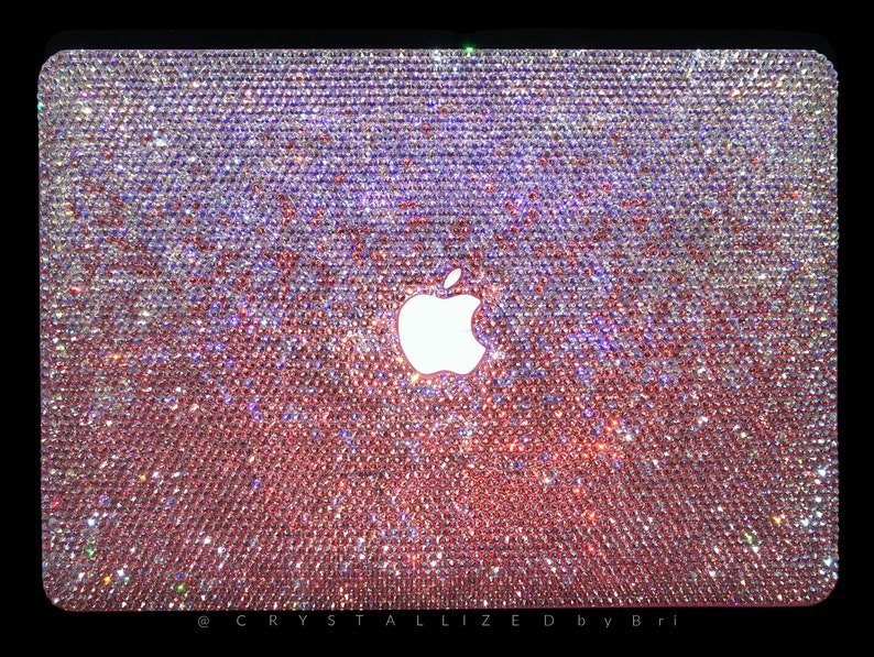 Austrian Crystal 16 Mac Case Bling Laptop Ombre Computer - Etsy