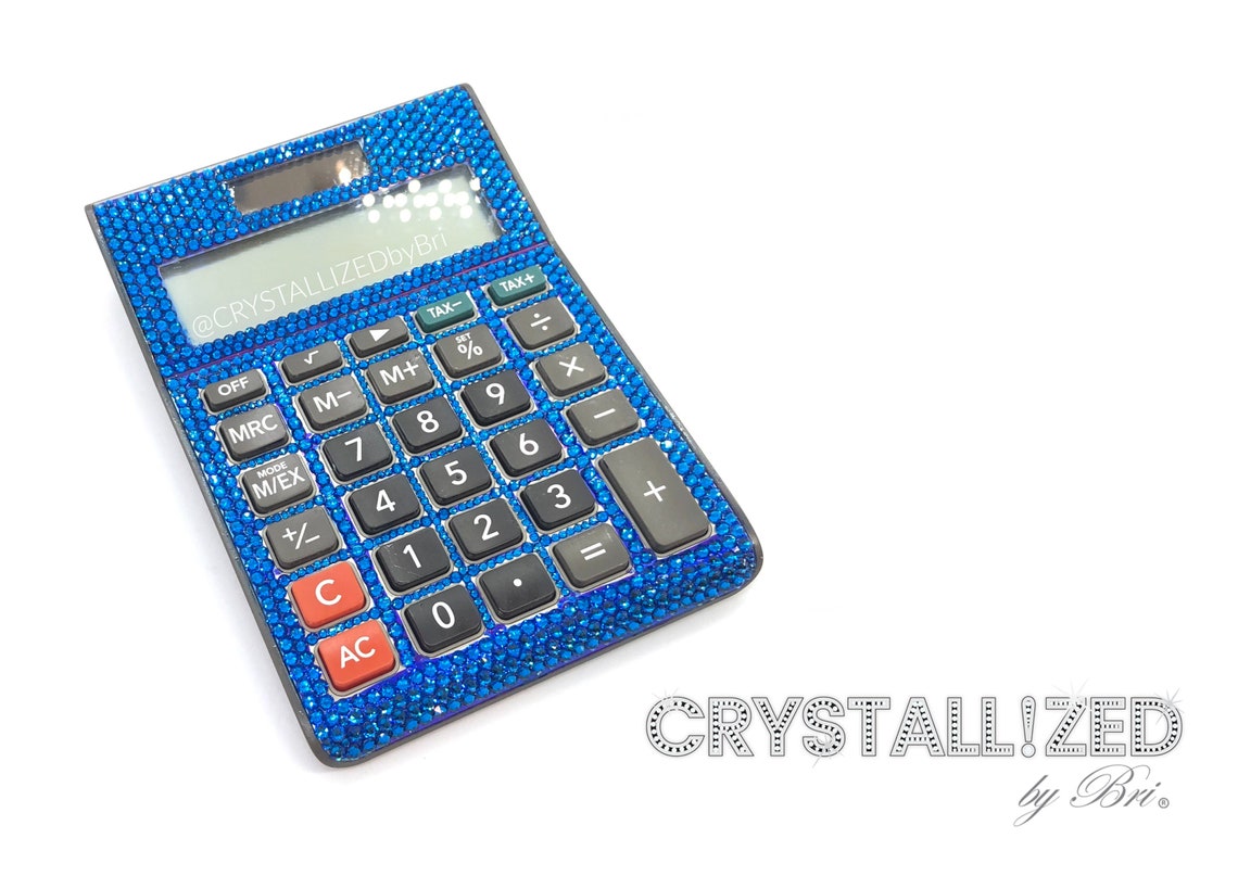 Austrian Crystal Custom Crystallized Calculator Bling Desktop - Etsy