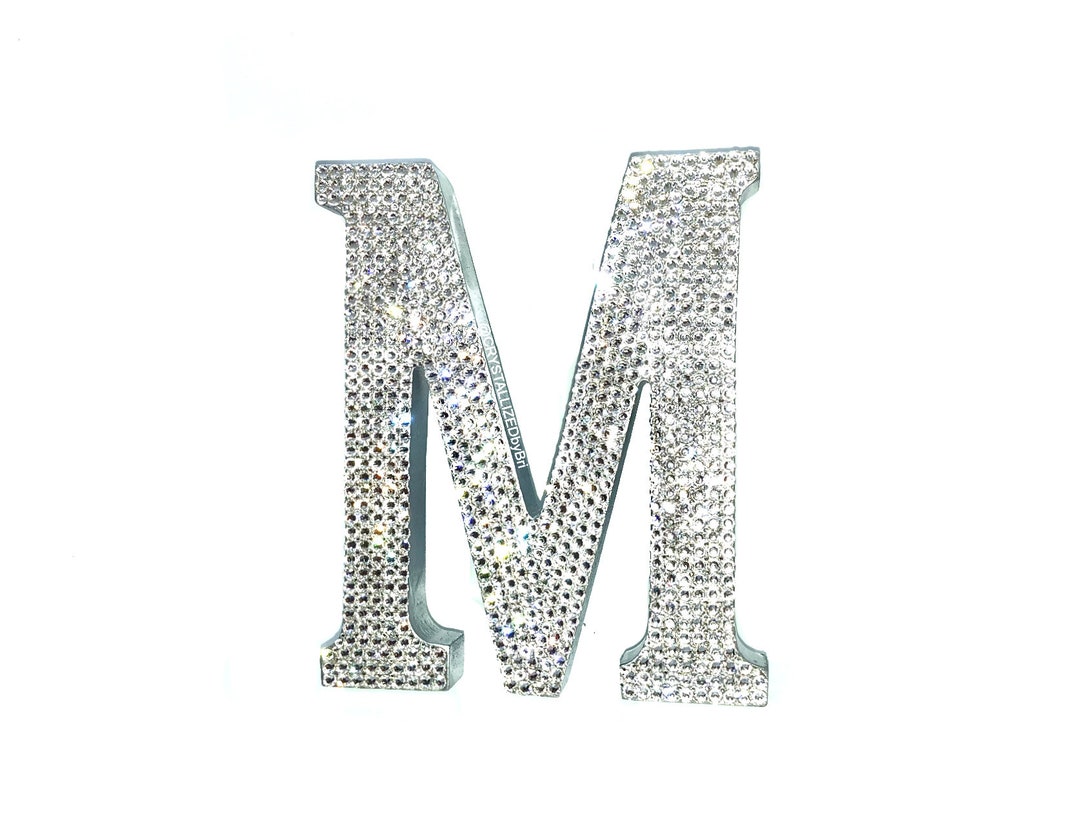 Austrian Crystal 6 Freestanding Letter W/ Bling Home - Etsy