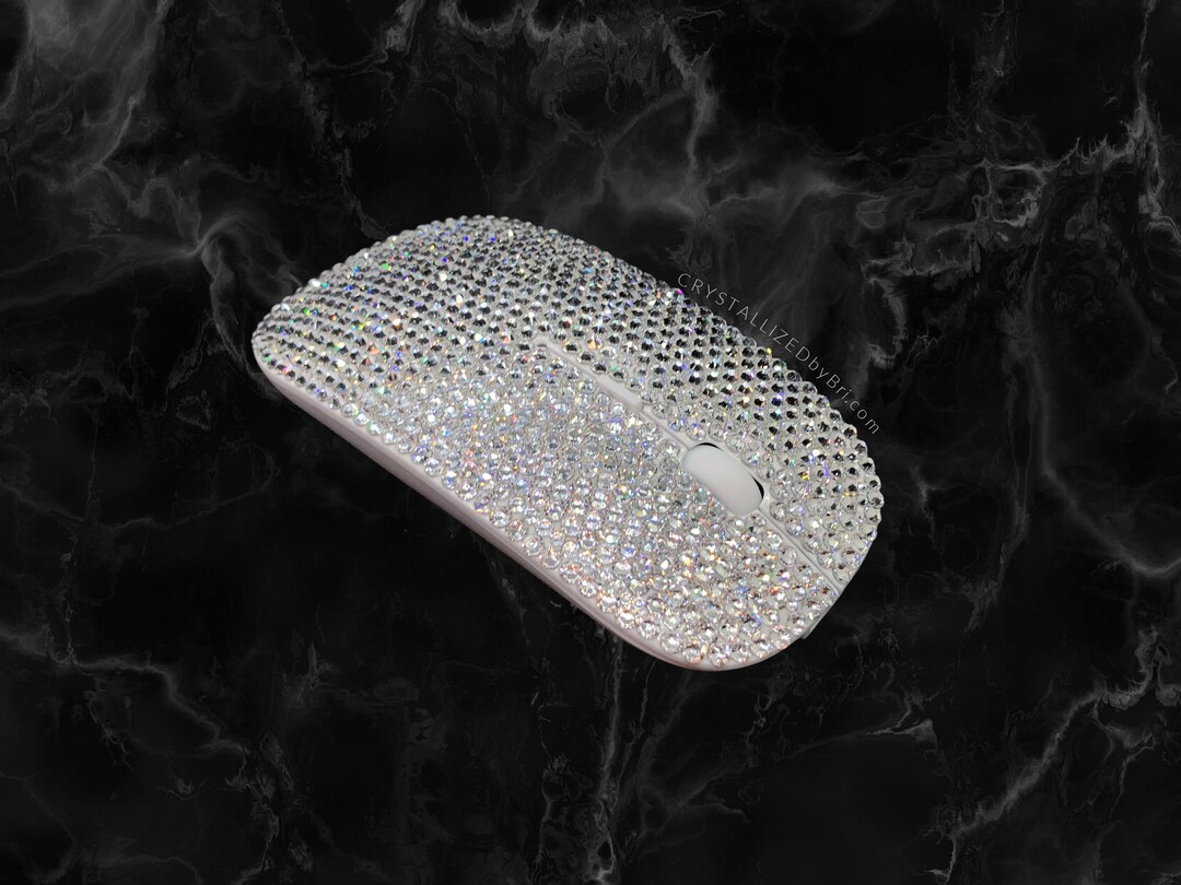 Austrian Crystal Wireless Mouse W/ Genuine Bling Tech Bedazzled Laptop ...