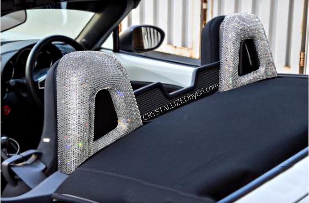 ANY CAR Austrian Crystal Roll Bar Covers Custom Bling Trim Bedazzled ...