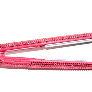 Austrian Crystal Flat Iron Bling Crystallized Hair Straightener Styling ...