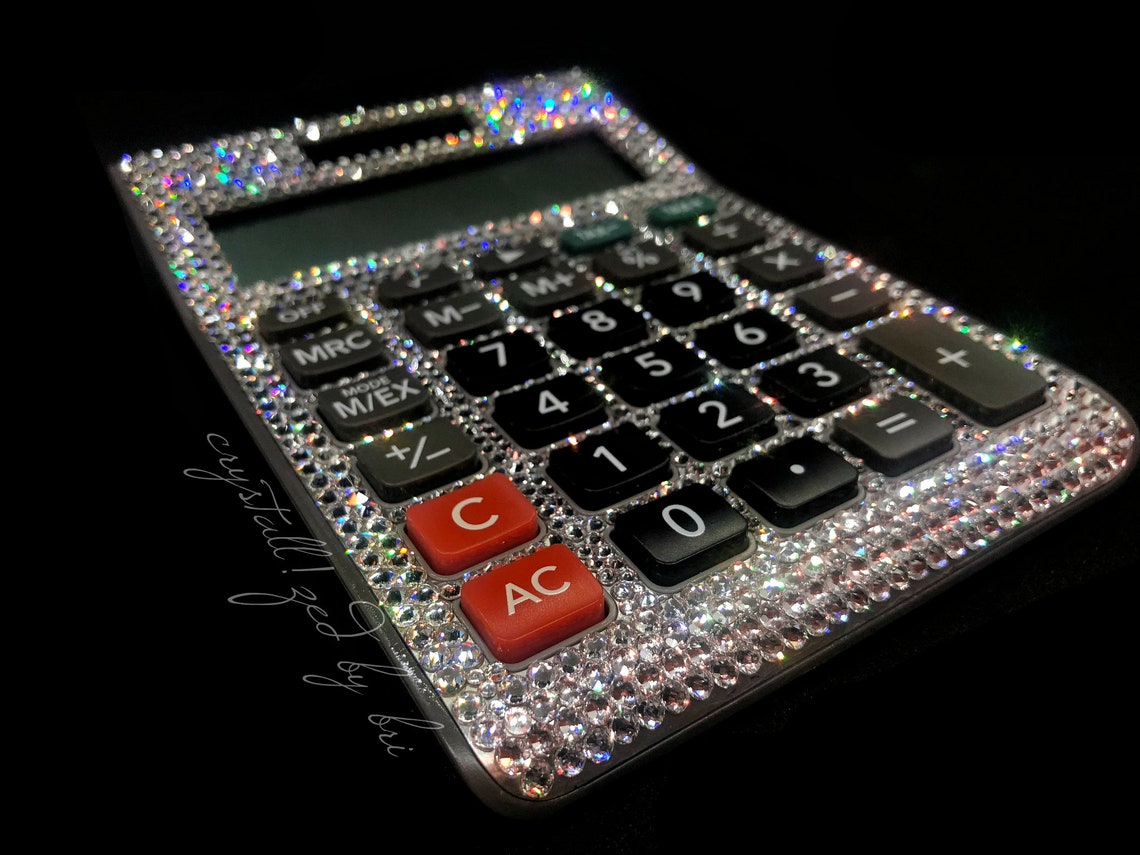 Austrian Crystal Custom Crystallized Calculator Bling Desktop - Etsy