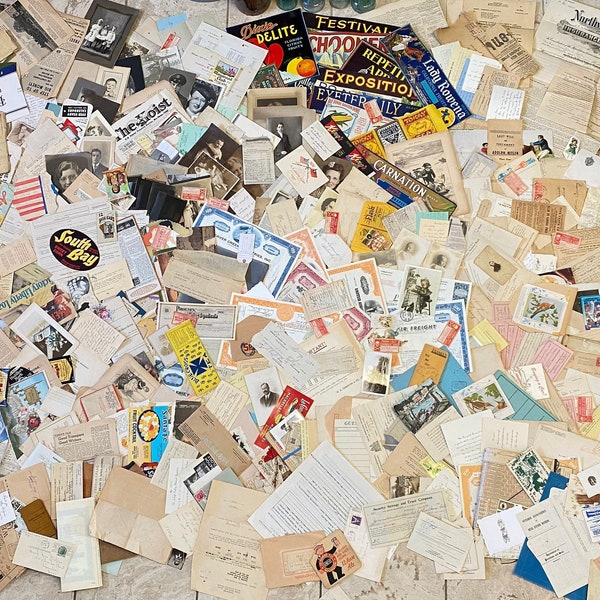 Ephemera Lot - Etsy