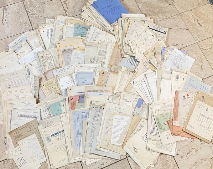 Antique 1901-1905 Ephemera 15 Typed Pages of Letters, Deeds, Business ...