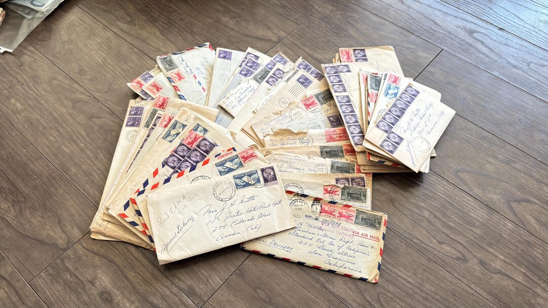 Vintage 1950s Personal Letters. Sweethearts. Lovey -handwritten/typed ...