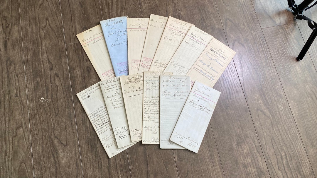Antique Legal Documents- (1870s-1910’s) Typed/handwritten. Fountain Pen ...