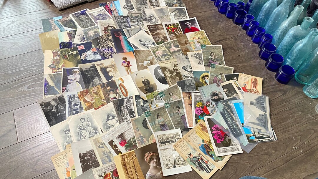 Antique Photo Post Cards 1890s-1920s. Vintage Paper Ephemera ...