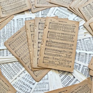 Small Antique/vintage Sheet Music- Printed Pages-old Paper Sheets ...