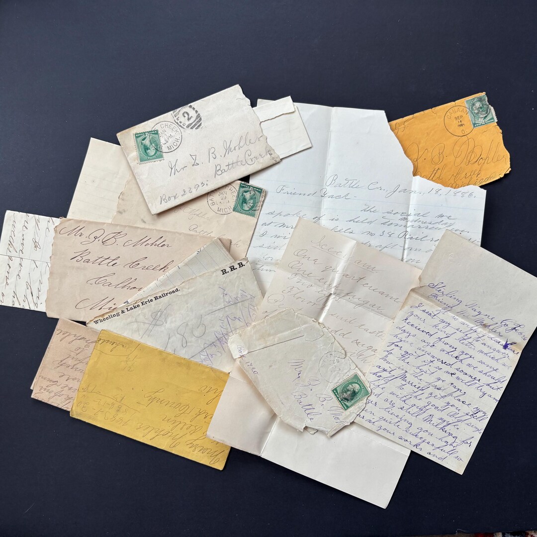 Antique/vintage Letter and Correspondence Lot-1800s Handwritten ...