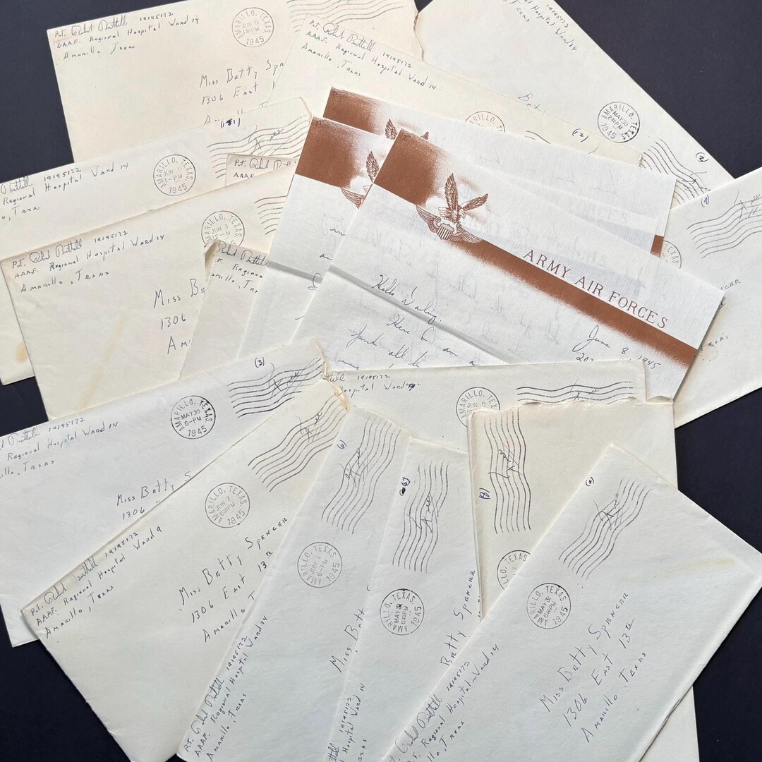 2) Ww2 Love Letters- Army Air Forces. Sweethearts. Antique/vintage ...