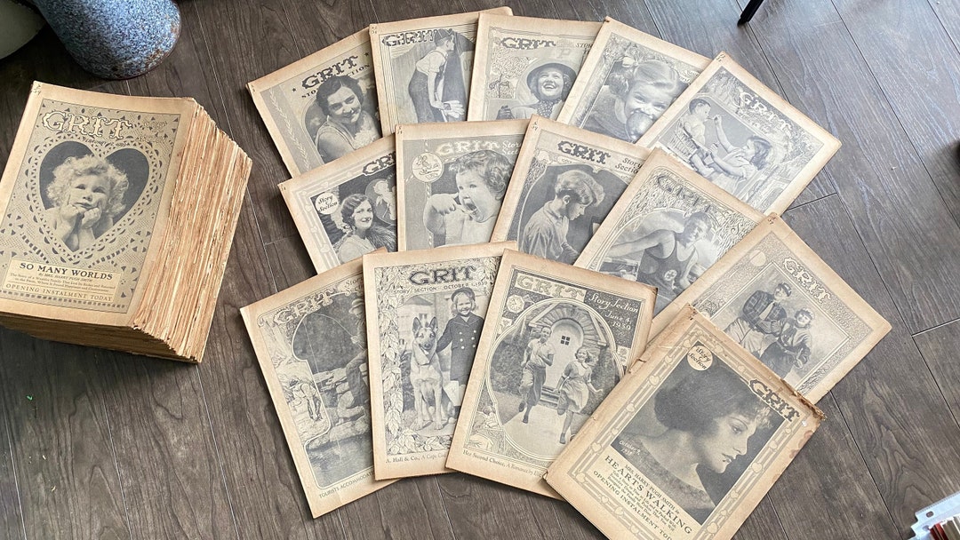 1 Vintage Magazines. 1938/39. Grit Stories Section. Advertisements ...