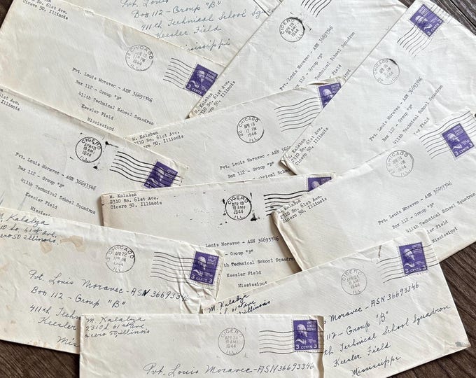 WW2 Love/personal Letters. Vintage Personal Handwritten/typed Documents ...
