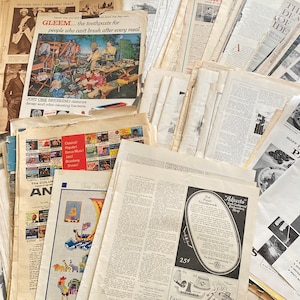 5 Vintage Magazine Pages: 1900s-60s Ephemera Lots - Etsy