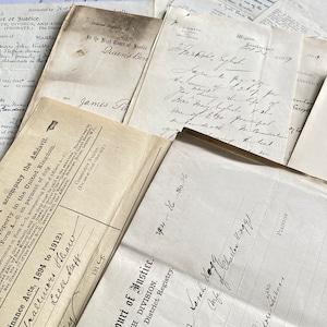 Antique Legal Documents- (1870s-1940’s) Typed/handwritten. Fountain Pen ...