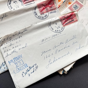 World War 2 Love-sweetheart Letters-antique/ Vintage ...