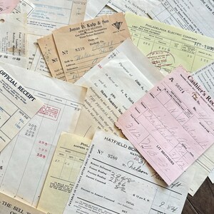 Vintage Invoices/receipts.handwritten Letters.invoices/billheads ...