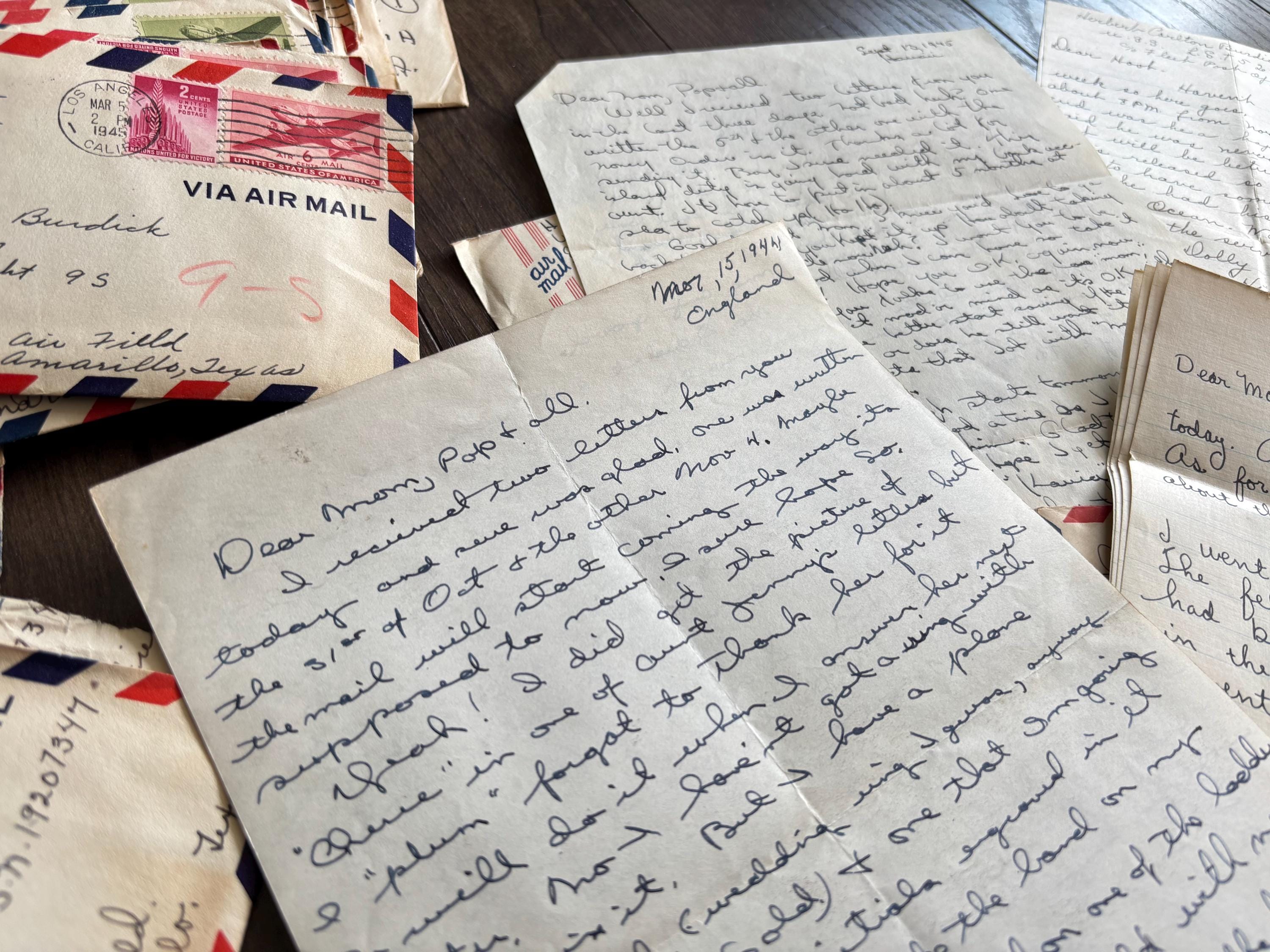 World War 2 Family Letters-1940s Antique/vintage Personal Handwritten ...