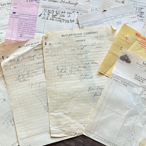Vintage Invoices/receipts.-handwritten Letters.invoices/billheads ...