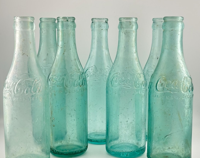 1 Antique Coca Cola Bottle: 1920s Cursive Script Coke Bottle. (chipped ...