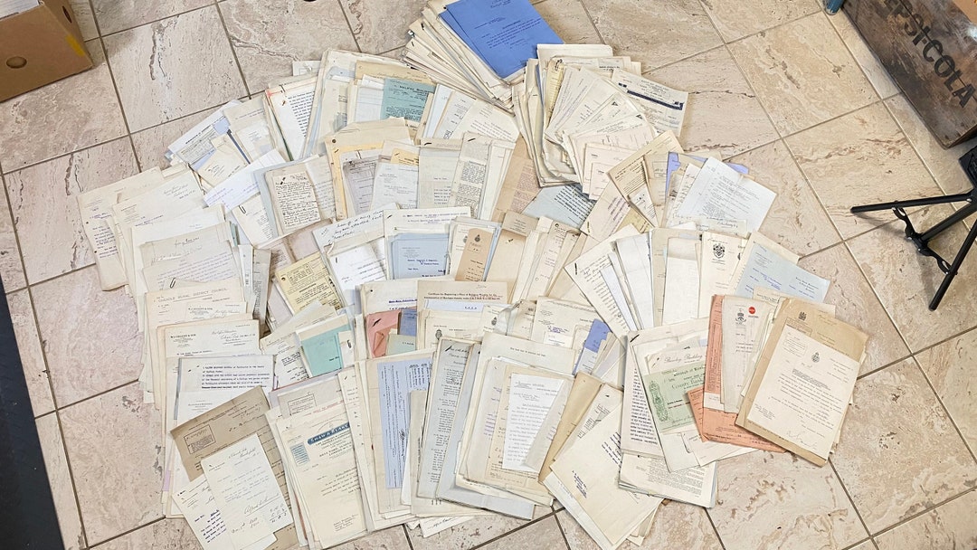SETS Antique/vintage Documents 1860s-1940s Typed/handwritten Letters ...