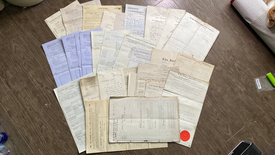 Antique Legal Documents- (1870s-1940’s) Typed/handwritten. Fountain Pen ...