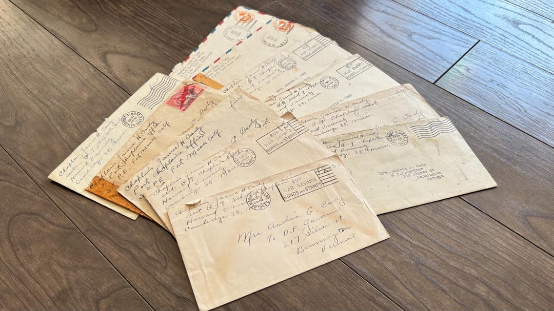 World War 2 Letters lovey Antique/vintage Personal Typewritten ...