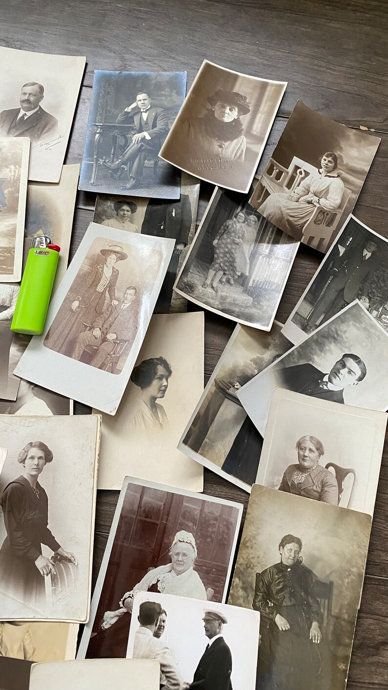 Antique Photo Post Cards 1890s-1920s. Vintage Paper - Etsy