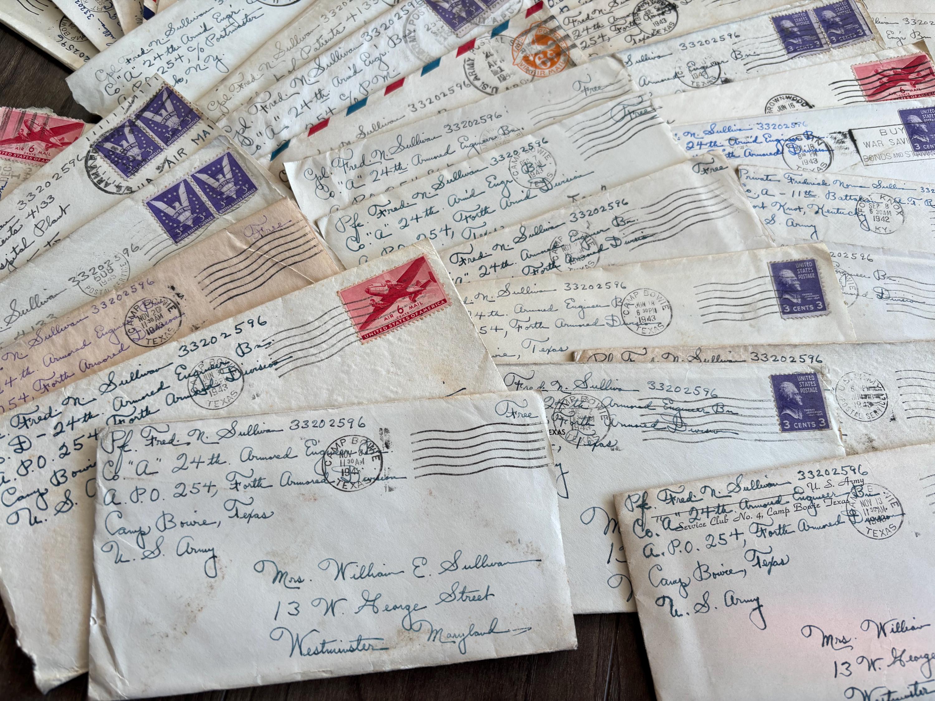 5) Handwritten Letters- WW2 Antique/vintage Handwritten Documents ...