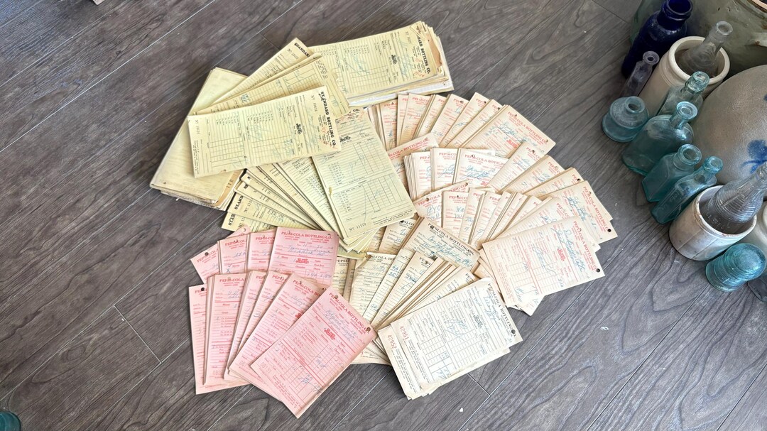 1940/50s Pepsi Cola Receipts. (4 Different) Ephemera Packs. Junk ...
