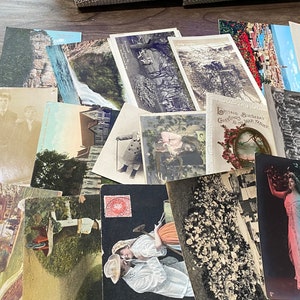 Antique Photo Post Cards 1890s-1920s. Vintage Paper Ephemera ...