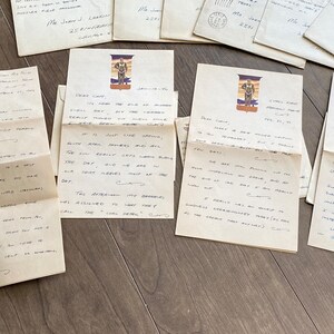 Ww2/post War Letters-personal Handwritten Documents. Stamped Envelopes ...