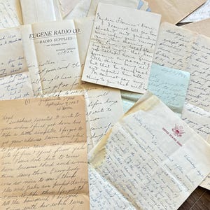 Vintage Handwritten Letters. Personal Handwritten/typed Documents ...